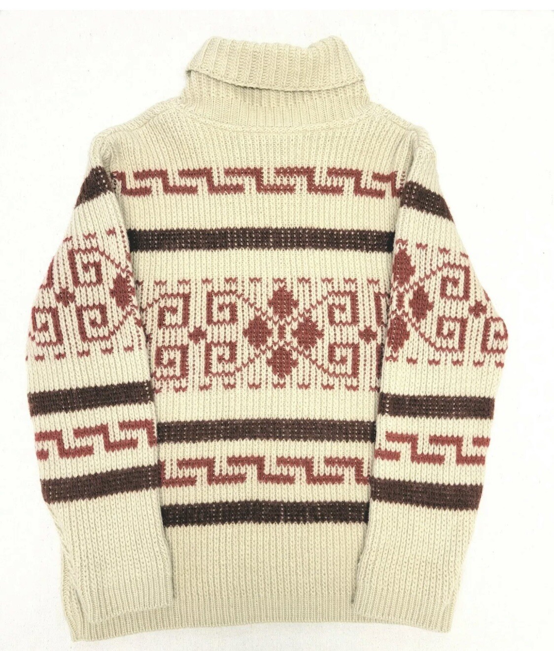 Vtg Pendleton Westerly Virgin Wool Cardigan BIG LEBOWSKI Dude Sweater ...
