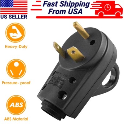 30 Amp RV Plug Replacement Male Plug End Camper Power Adapter 30A | eBay