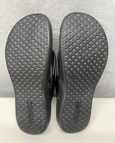 Vionic Sandal Women's Tide Melo Supportive Flip Flop Black/Black Size ...