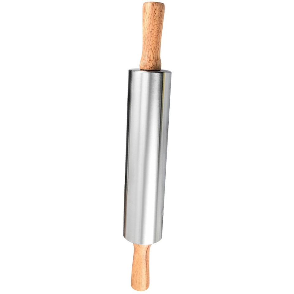Pastry Rolling Pin Dough Roller for Bread Stainless Steel Rollers ...