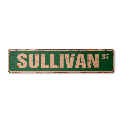 Sullivan Vintage Plastic Street Sign Childrens Name Room Sign | Indoor ...