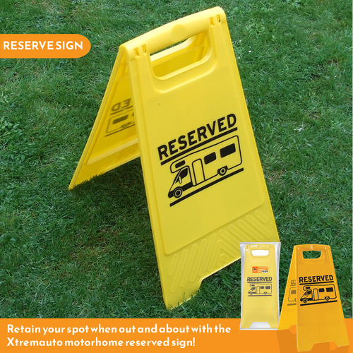 Xtremeauto Motorhome / Camper Pitch Reserved Sign A Board Sign Keep ...