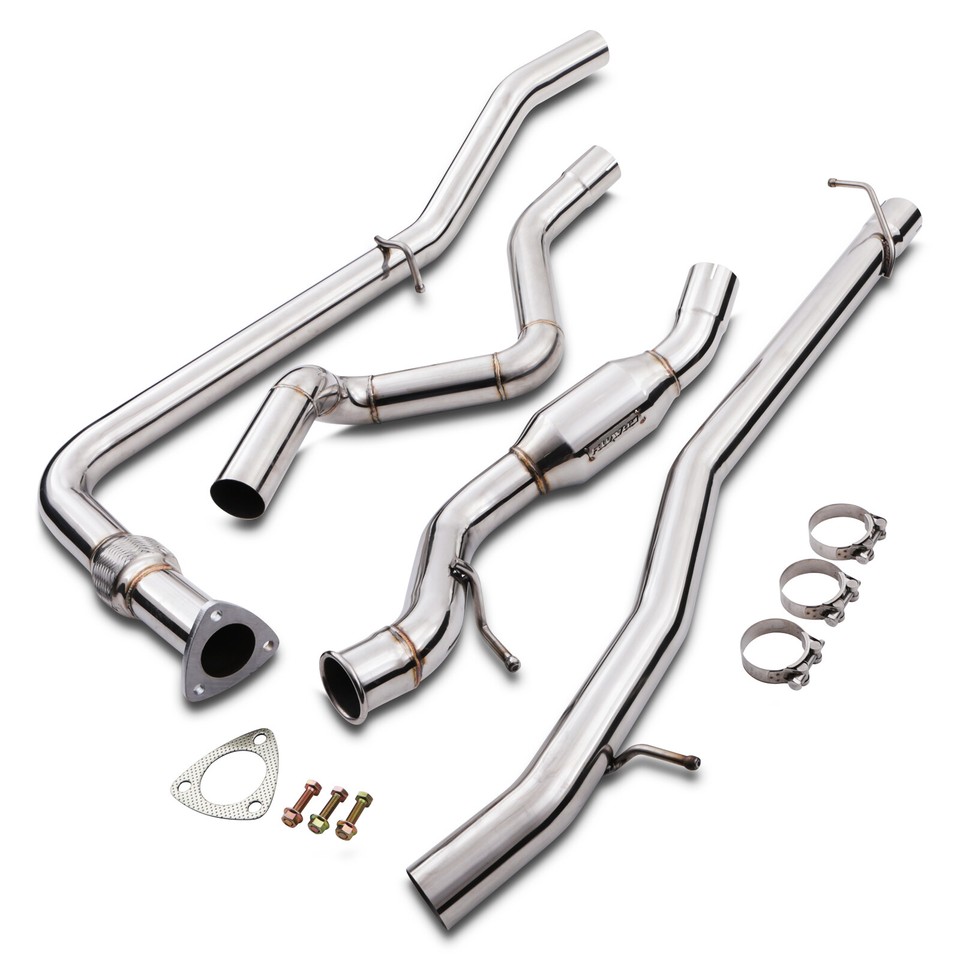 STAINLESS STEEL FULL DECAT EXHAUST SYSTEM FOR LAND ROVER DEFENDER 110 ...