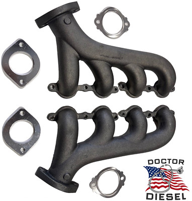 LS Swap Cast Iron Exhaust Manifold Headers Chevrolet LS1 LS2 LS3 4.8L 5 ...