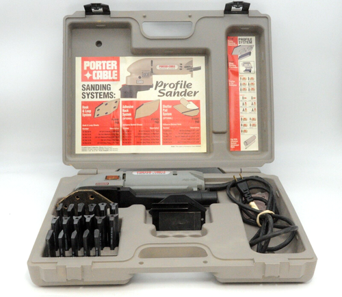 Porter Cable Profile Sander Kit Model 444 Detail Molding Set w/ Case ...