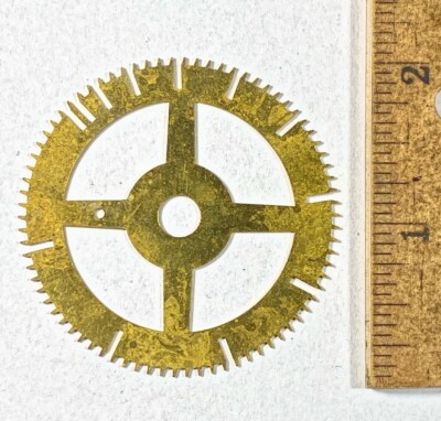 Antique Clock Movement Count Wheel (51.03mm Dia, 6.68mm Inner Dia ...