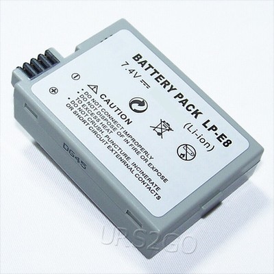 High Capacity 1360mAh Rechargeable LP-E8 Battery for Canon Rebel T4i ...