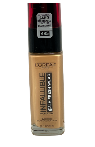 L'Oreal Infallible Foundation Up To 24H Fresh Wear SPF25 1.0fl.oz./30ml ...