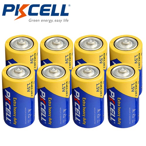 8x Carbon-zinc C Batteries 1.5V UM-2 R14P E93 PC1400 BABY for Camping ...