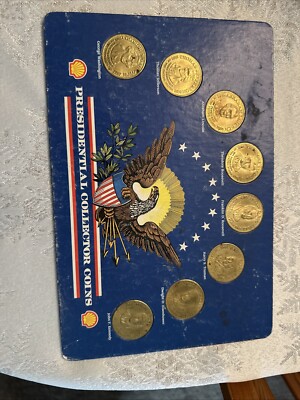Shell Presidential Collector Coins 1990's Mail Order Gas Station Set | eBay