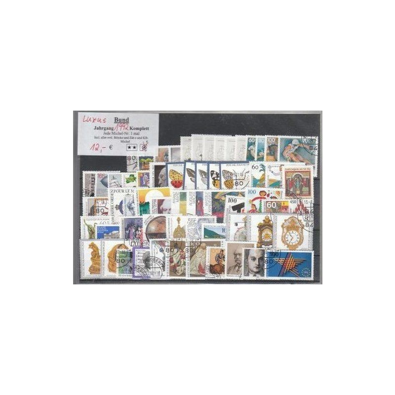 Bund 1992, Mich.-N° : 1582-1644 Oblitéré Complet LUXE | eBay
