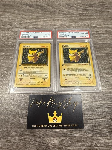 1999 Pokémon Ivy Pikachu #1 Black Star 1st Edition League Promo Error ...