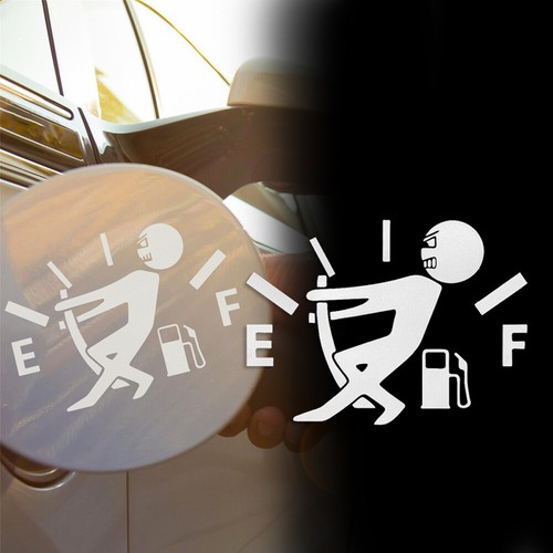 White High Gas Consumption Funny Sticker Car Bumper Window Decal ...