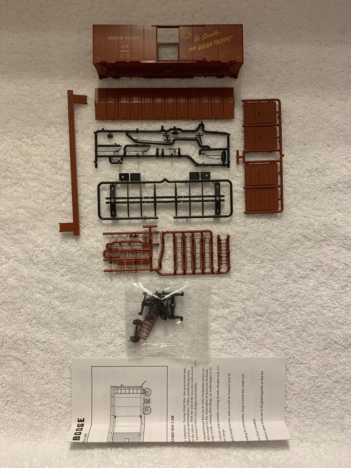 Red Caboose HO Scale Box Car Kit each sold separately | eBay