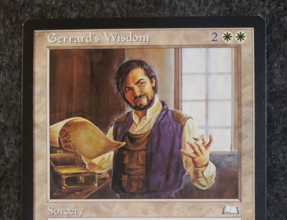 Gerrard's Wisdom Magic The Gathering Weatherlight Near Mint (DS3D1D6 ...