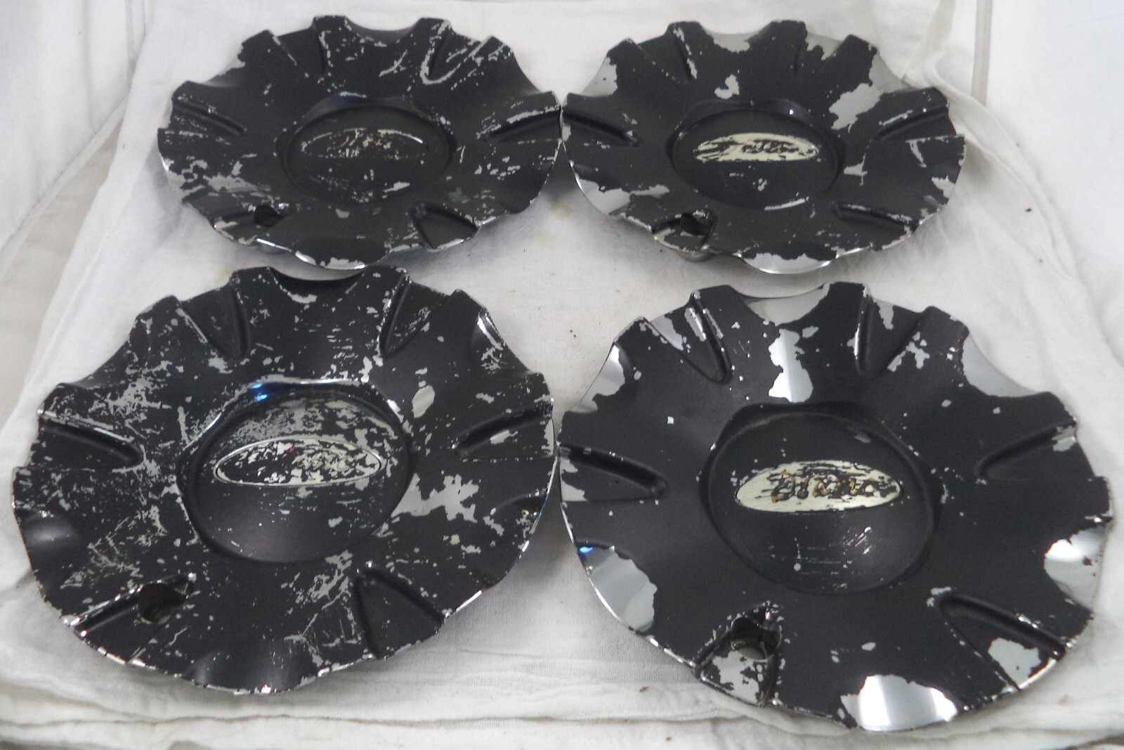 Diamo Wheels Flat Black Wheel Center Cap Caps Set 4 # CAP M-469 / S804 ...