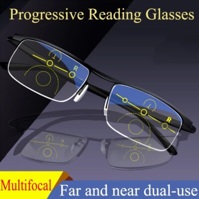 Anti-blue Light Reading Glasses Smart Zoom Progressive Multi-Focus ...