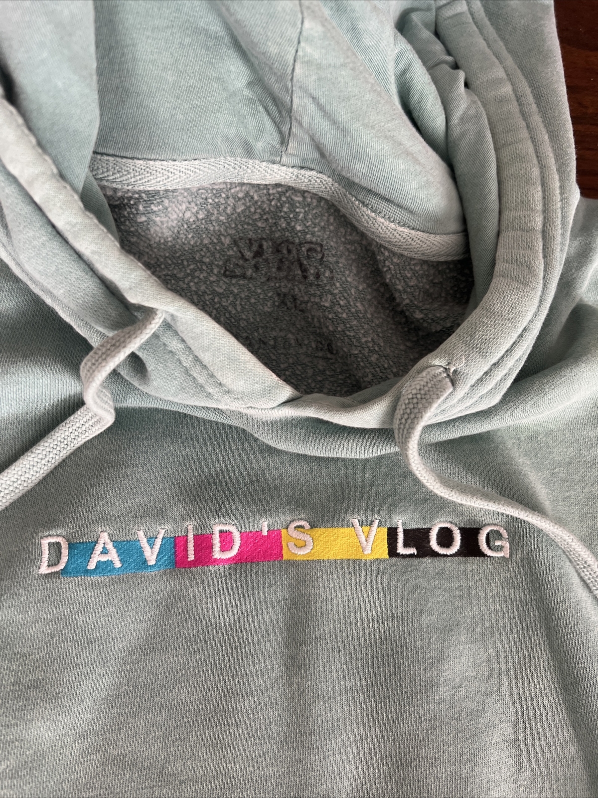 Davids Vlog Squad Hoodie Adult XL Green Embroidered Logo Hooded FanJoy ...
