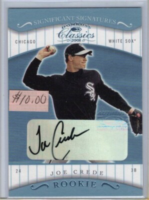 2001 Donruss Classics Significant Signatures Joe Crede autographed ...