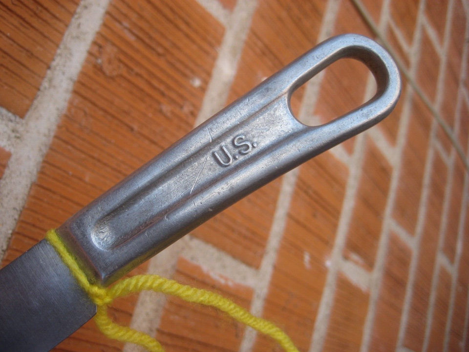 1944 Vtg 3 1/2" Blade US MILITARY *** LF&C Mess Knife Cast Aluminum ...