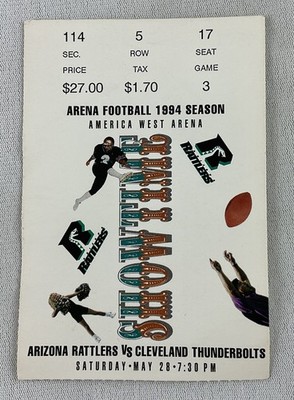 AFL 1994 05/28 Cleveland Thunderbolts at Arizona Rattlers Arena ...