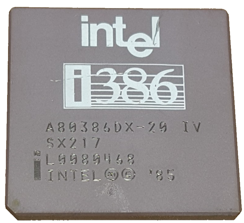 Vintage Intel i386 Microprocessor SCRAP GOLD RECYCLE | eBay