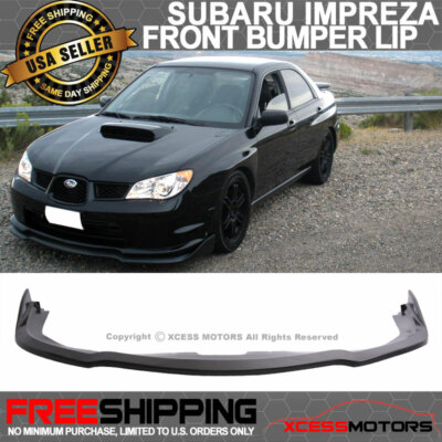 Fits 06-07 Subaru Impreza WRX STI CS2 Style PP Front Bumper Lip ...