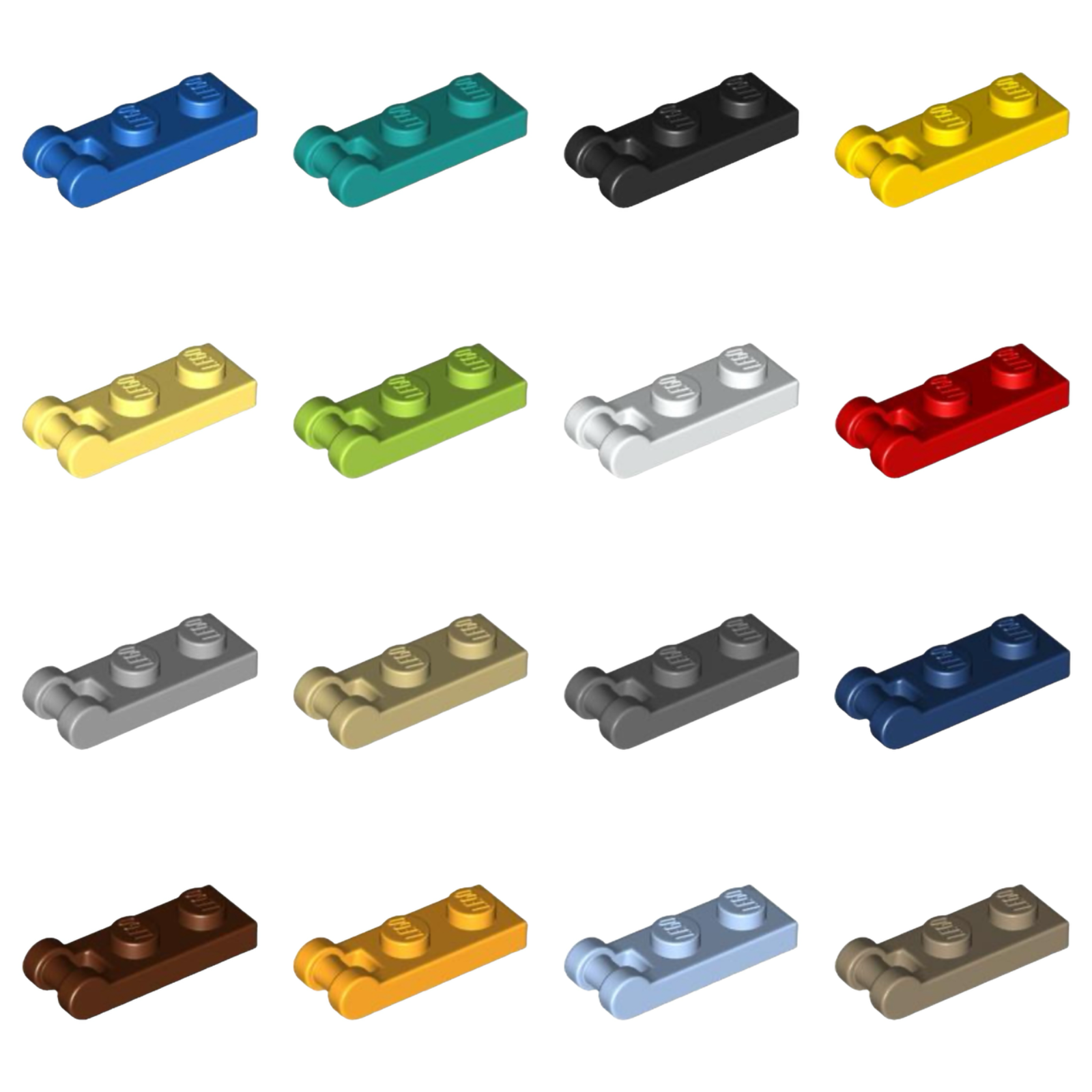 LEGO - Part 60478 - Pack of 10 Pieces - Plate 1x2 w/Bar Handle - SELECT ...