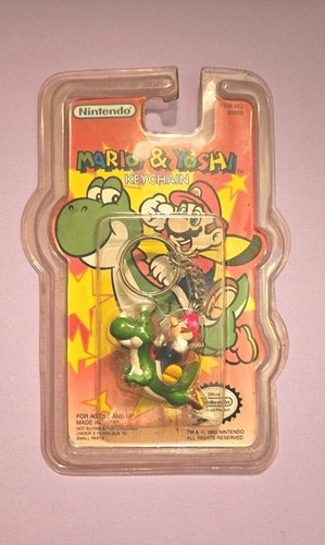 Super Mario World Mario & Yoshi Keychain Vintage 1993 Rare Nintendo ...