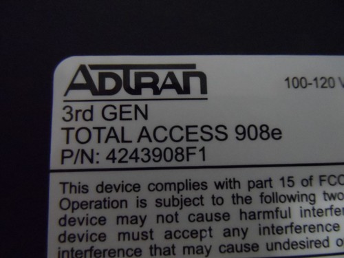 Adtran New Total Access TA 908E 3rd Gen FXS FXO 4243908F1 | eBay