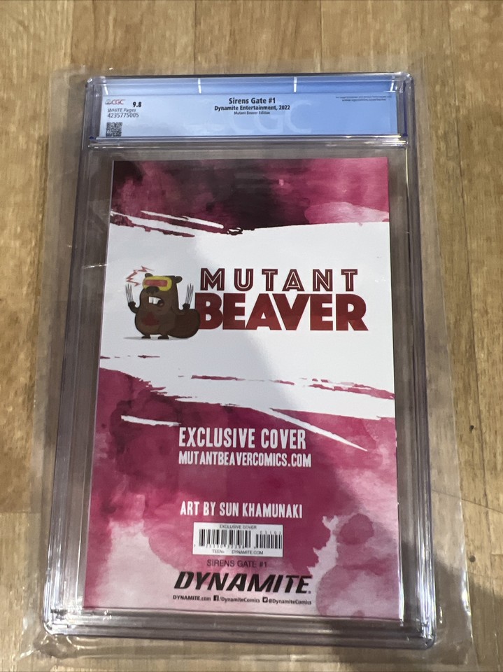 SIRENS GATE #1 SUN KHAMUNAKI VIRGIN MUTANT BEAVER EXCLUSIVE CGC 9.8 LTD ...