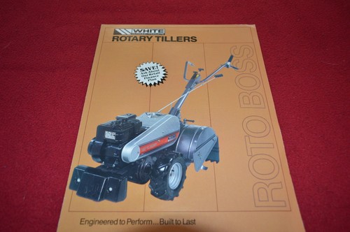 White Tractor Rotary Tillers Roto Boss Dealers Brochure MISC | eBay