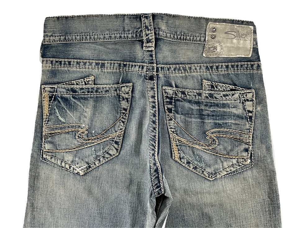 Silver Jeans Mid Rise Zac Relaxed Straight Leg Men's 30 32 33 40 42 ...