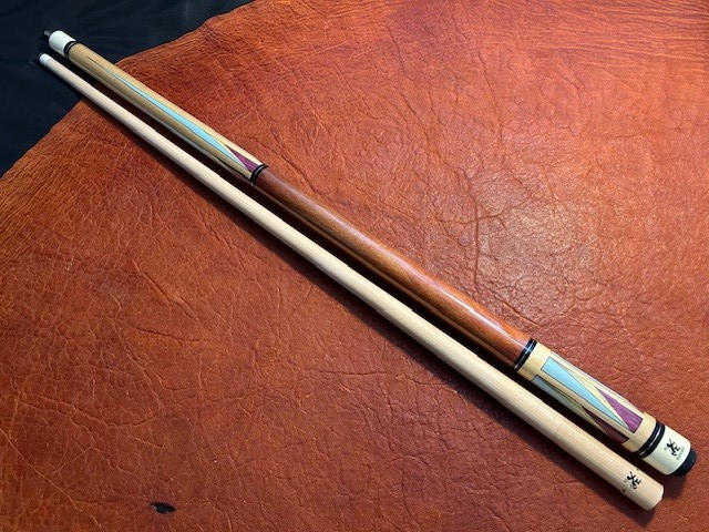 Adam II pool cue with Maple Shaft. Uni-Loc Quick Joint. Wrap-less Cue ...