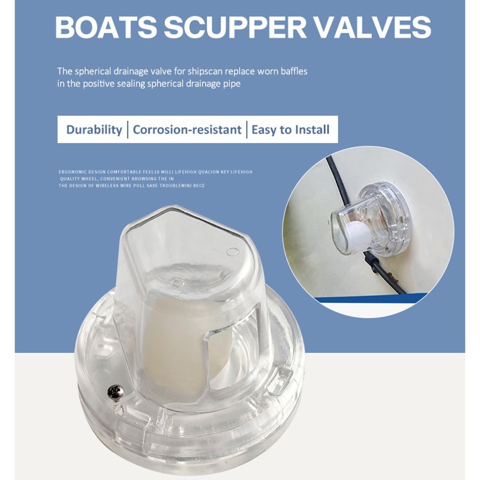 Boat Scupper Valve Easy Installation Long-Lasting Durability Marine ...