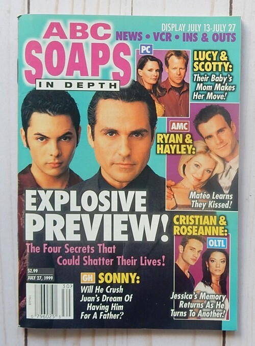 ABC Soaps In Depth Magazine GH Sonny Juan PC Lucy Scotty AMC Ryan ...