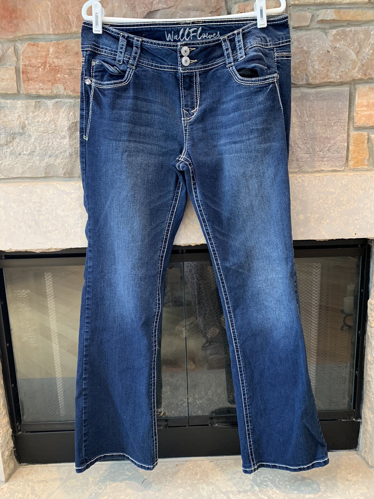 Womens Wallflower Jeans Size 13 Medium Wash Mid-rise Flare | eBay