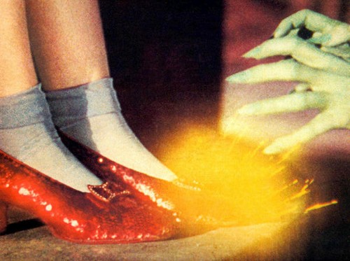 THE WIZARD OF OZ 1939 WICKED WITCH OF THE WEST RUBY SLIPPERS PHOTO ...