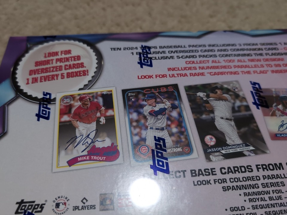 NEW MLB Topps 2024 Series 1&2 Baseball The Flagship Collection Trading ...