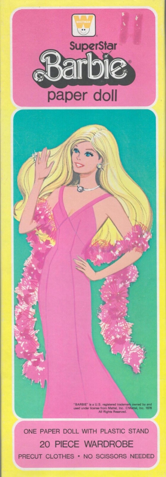 VINTAGE BARBIE Super Star PAPER DOLL MOD UNCUT ORG SZ LASER ...