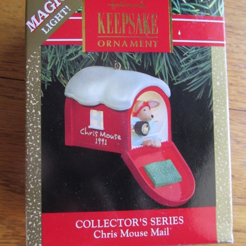 Hallmark CHRIS MOUSE MAIL 1991 Keepsake Ornament #7 in Series | eBay