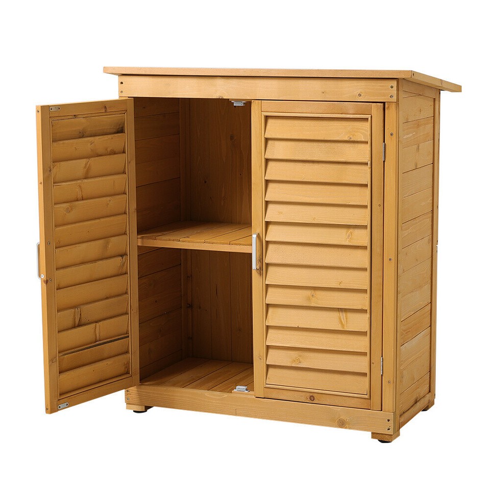 Garden Mini House Shed Storage House Beach Hut Style Tool Room Sentry ...