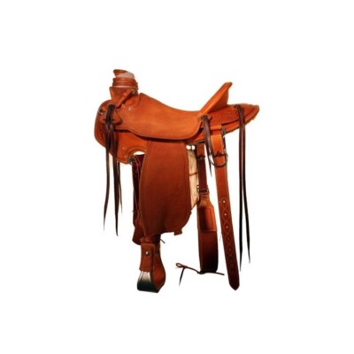 Leather Western Wade Tree A Fork Work Ranch Roping Roper Horse Saddle ...