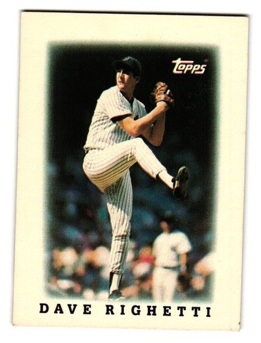 1988 Topps Major League Mini's Leaders # 29 Dave Righetti New York ...