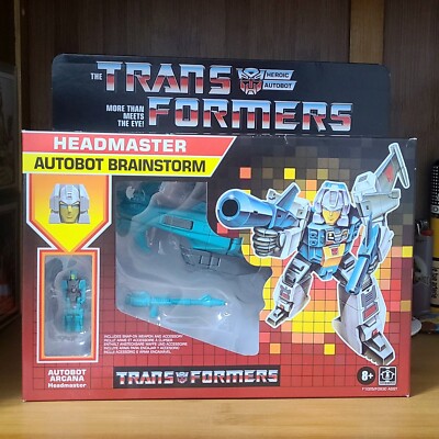 Hasbro Transformers G1 Headmaster Brainstorm (w/ Autobot Arcana) Figure ...