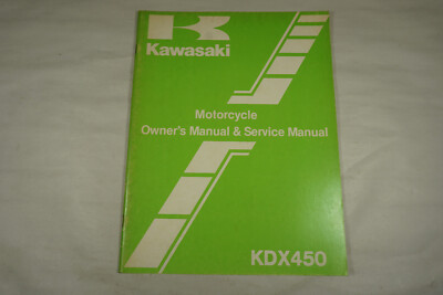 1982 Kawasaki KDX450 A1 OEM Shop Service Repair Manual, KDX 450 | eBay