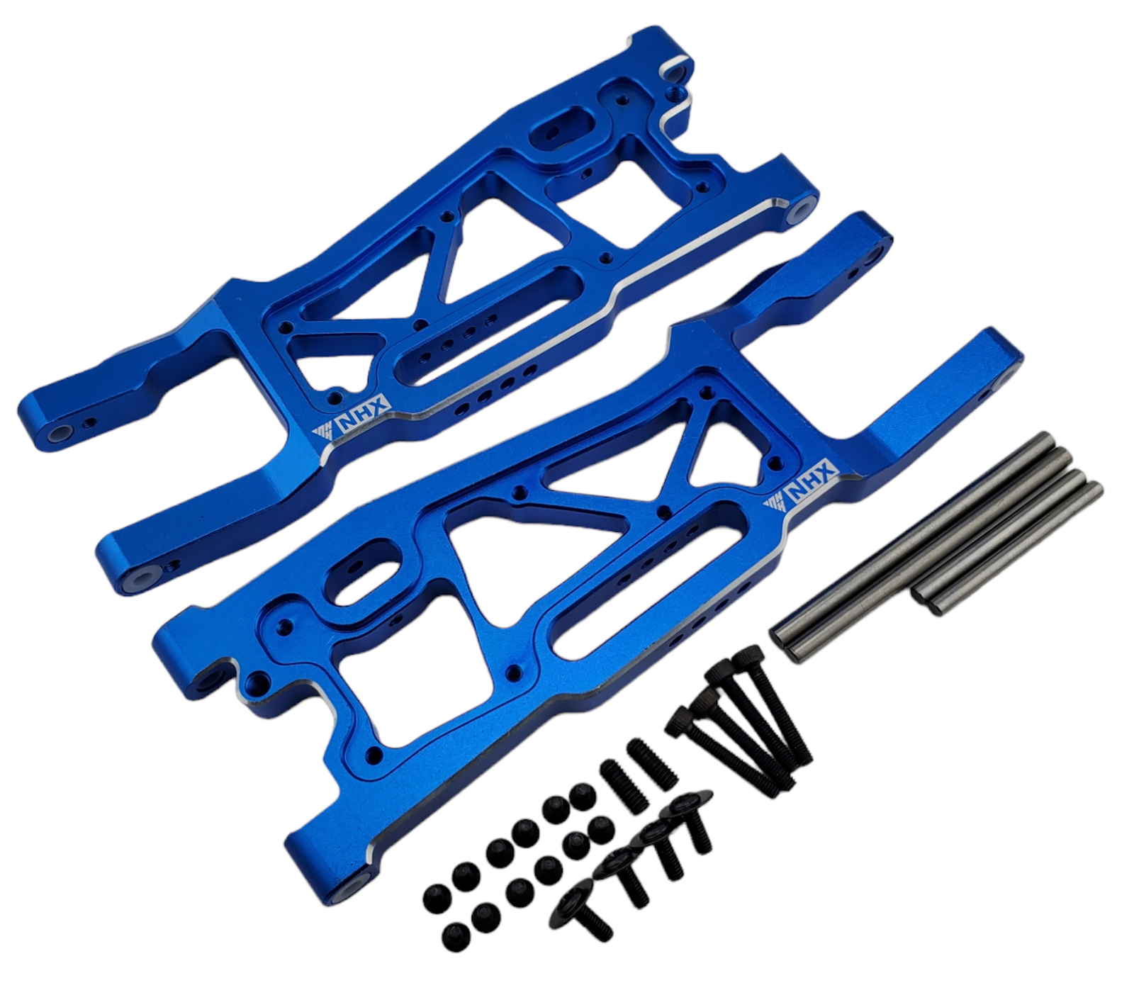 NHX RC Aluminum Front Suspension Arms (2) for 1/8 Traxxas Sledge -Blue ...