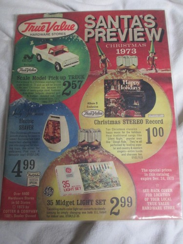 TRUE VALUE HARDWARE STORE CATALOG CHRISTMAS 1973 | eBay