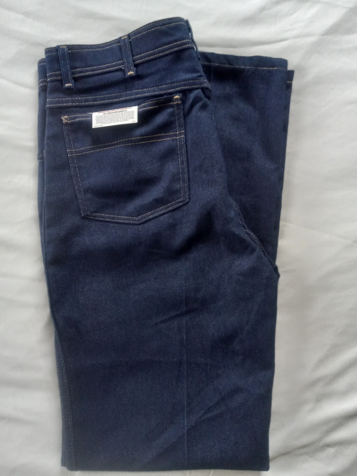Wrangler Flex Fit Waist Denim Jeans Stretch Straight Leg Mens Size ...