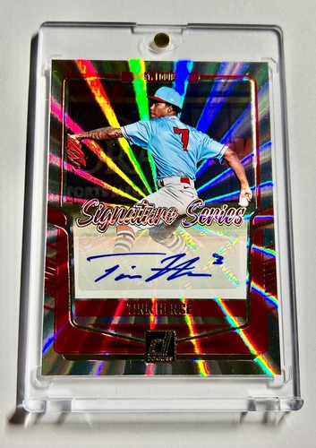 Tink Hence 2024 Donruss Baseball Rookie Auto Signature Series Laser ...